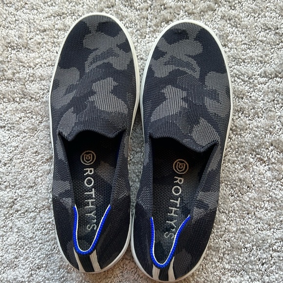 Rothy's | Shoes | Rothys Original Slide Sneaker Grey Camo Size 7 | Poshmark